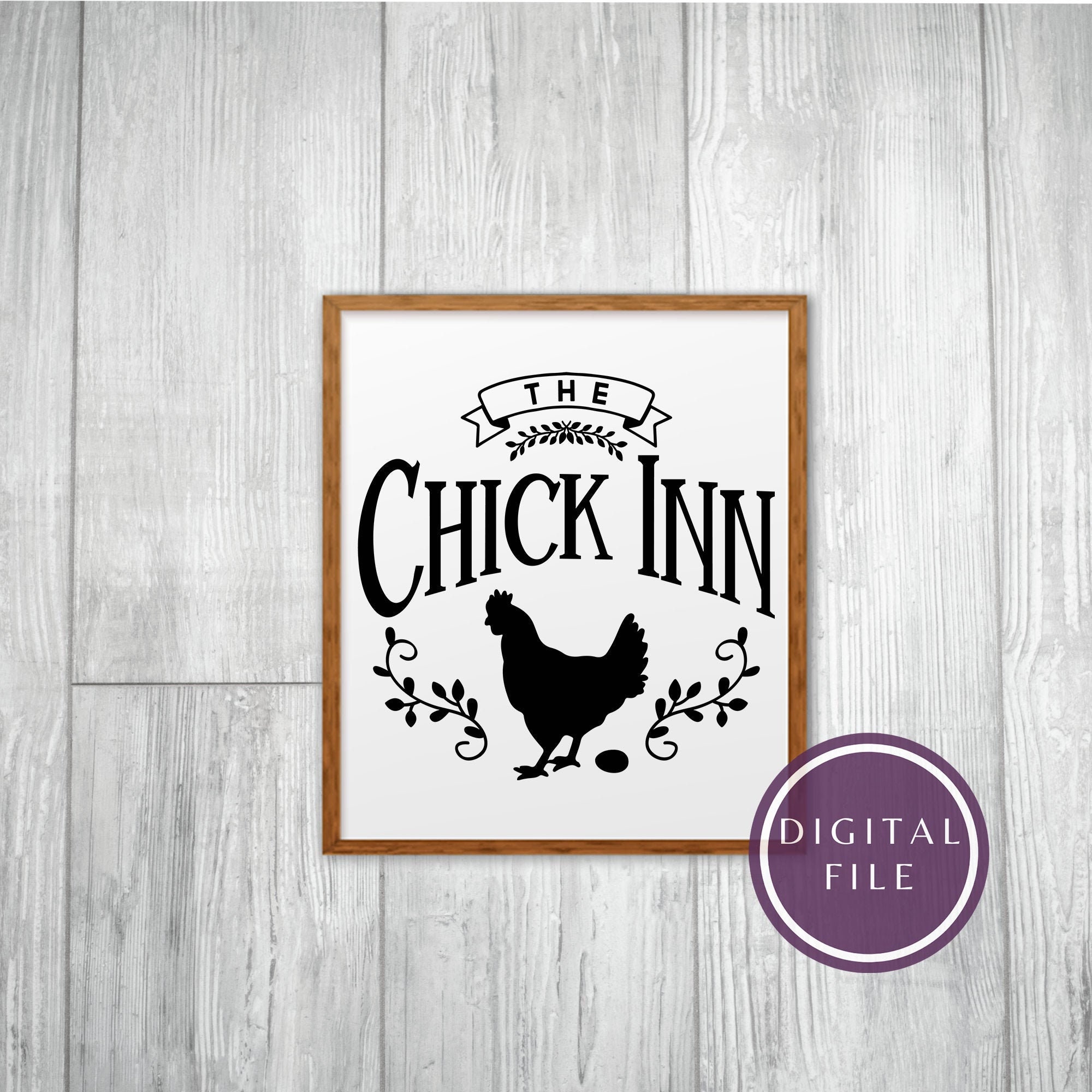 Chick Inn Svg, Chicken Svg, Farm Fresh Svg, Spring Printable, Vintage ...