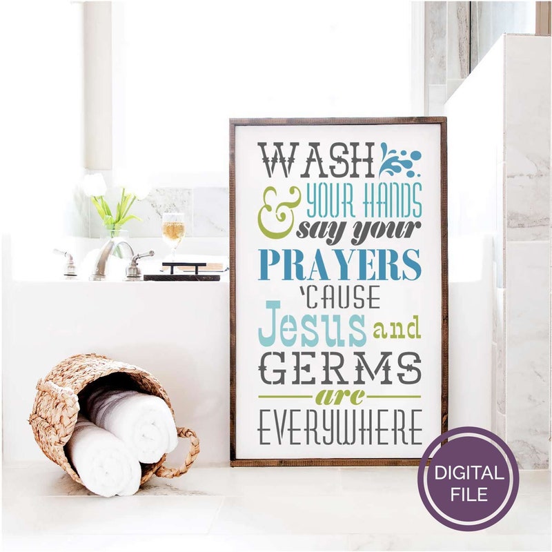 Jesus and Germs - Etsy