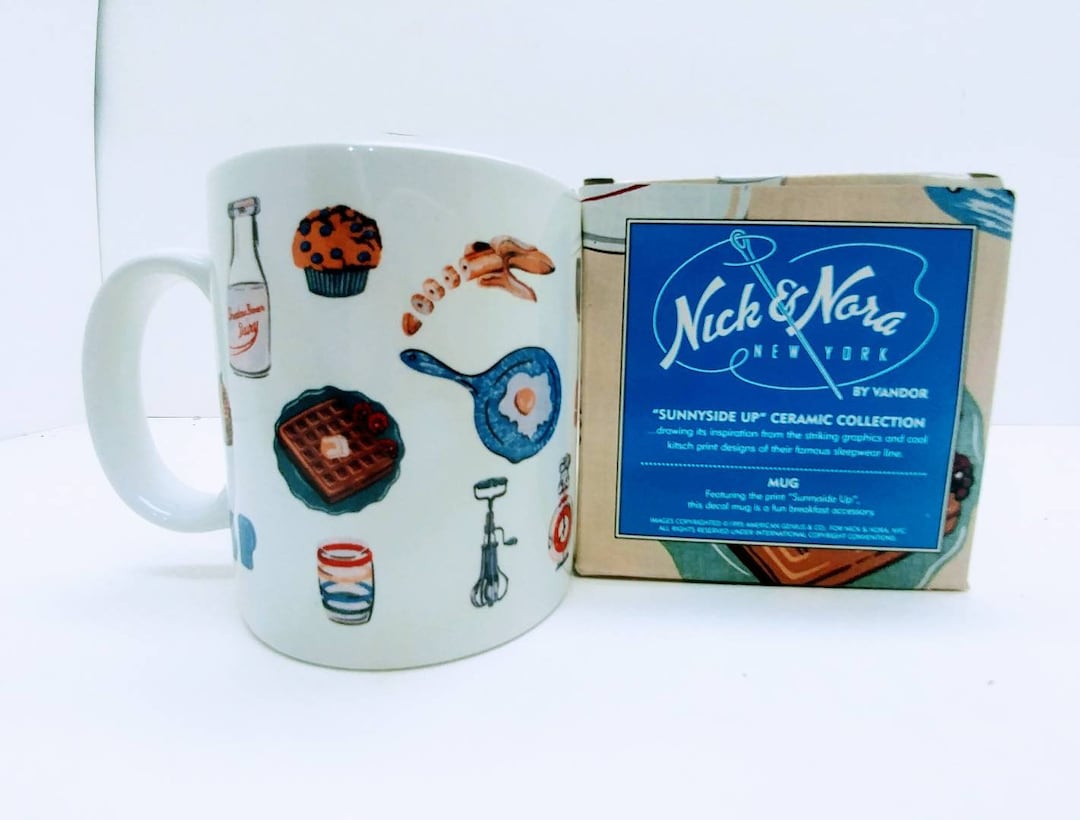 Retro Diner Ceramic Coffee Mug, Retro Diner Style Coffee Mug, Vintage ...