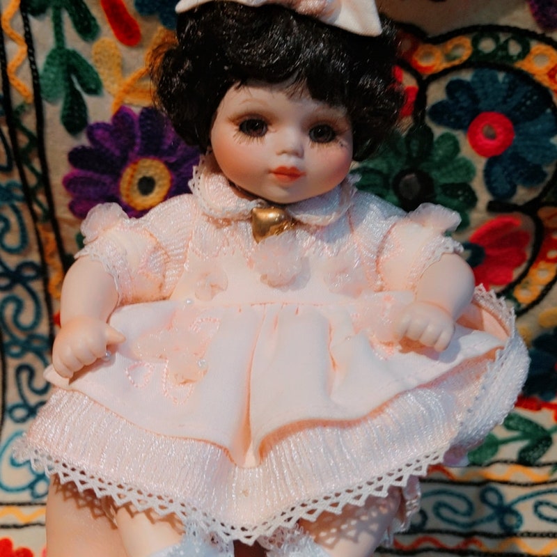Miniature Porcelain Doll - Etsy