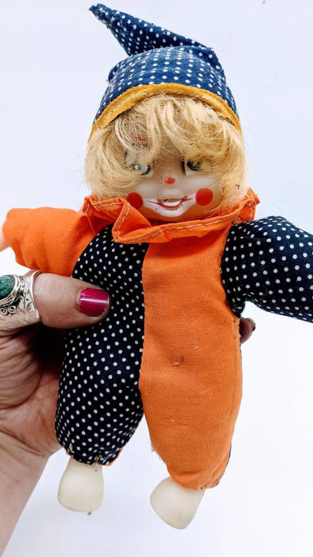 80s Jester Clown Child Doll, Vintage Clown Dolls, Vintage Jester Dolls ...