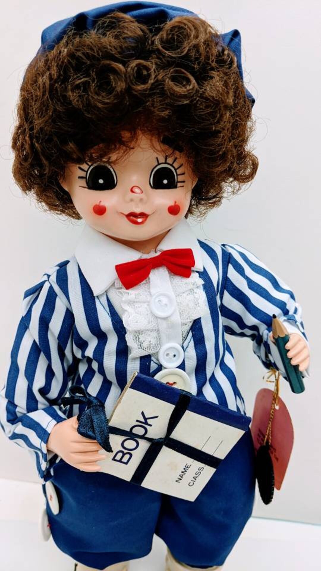 Back to School Kitchy Calendar Clown Doll, Vintage Brinn Calendar Doll ...