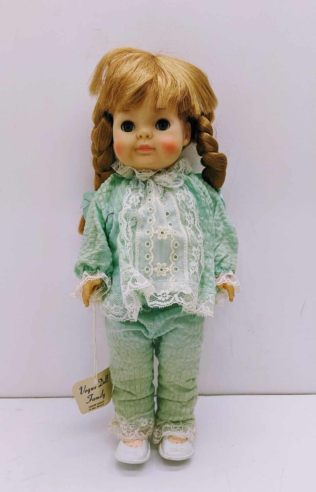Vtg RARE Vogue Doll Family 11" Littlest Angel Braided Blonde Baby Doll ...
