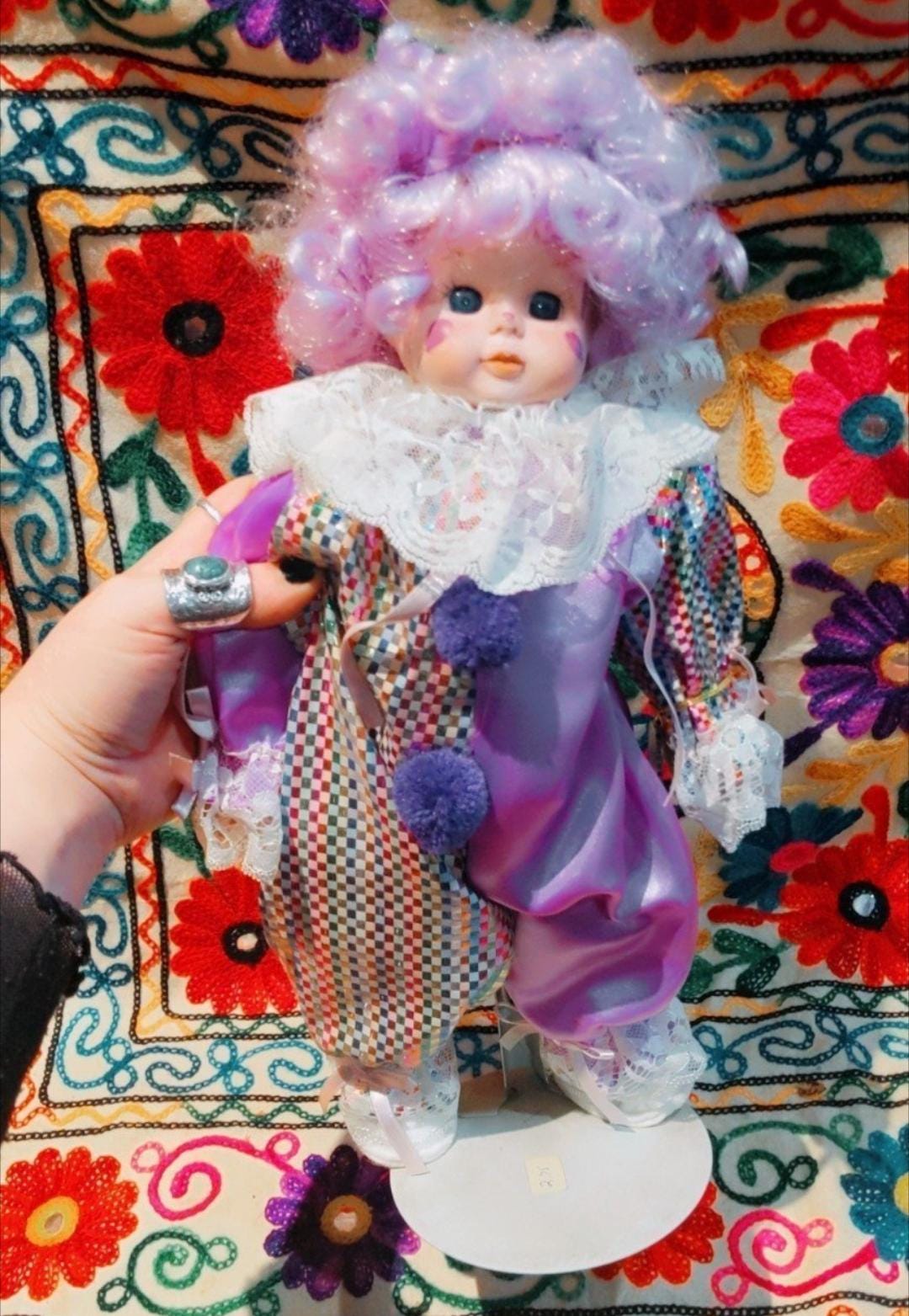 80s Jester Clown Child Doll, Vintage Clown Dolls, Vintage Jester Dolls ...