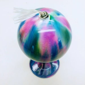 Vtg 1990s Flame Glow by Penco Hand Blown Psychedelic Mushroom Glass ...