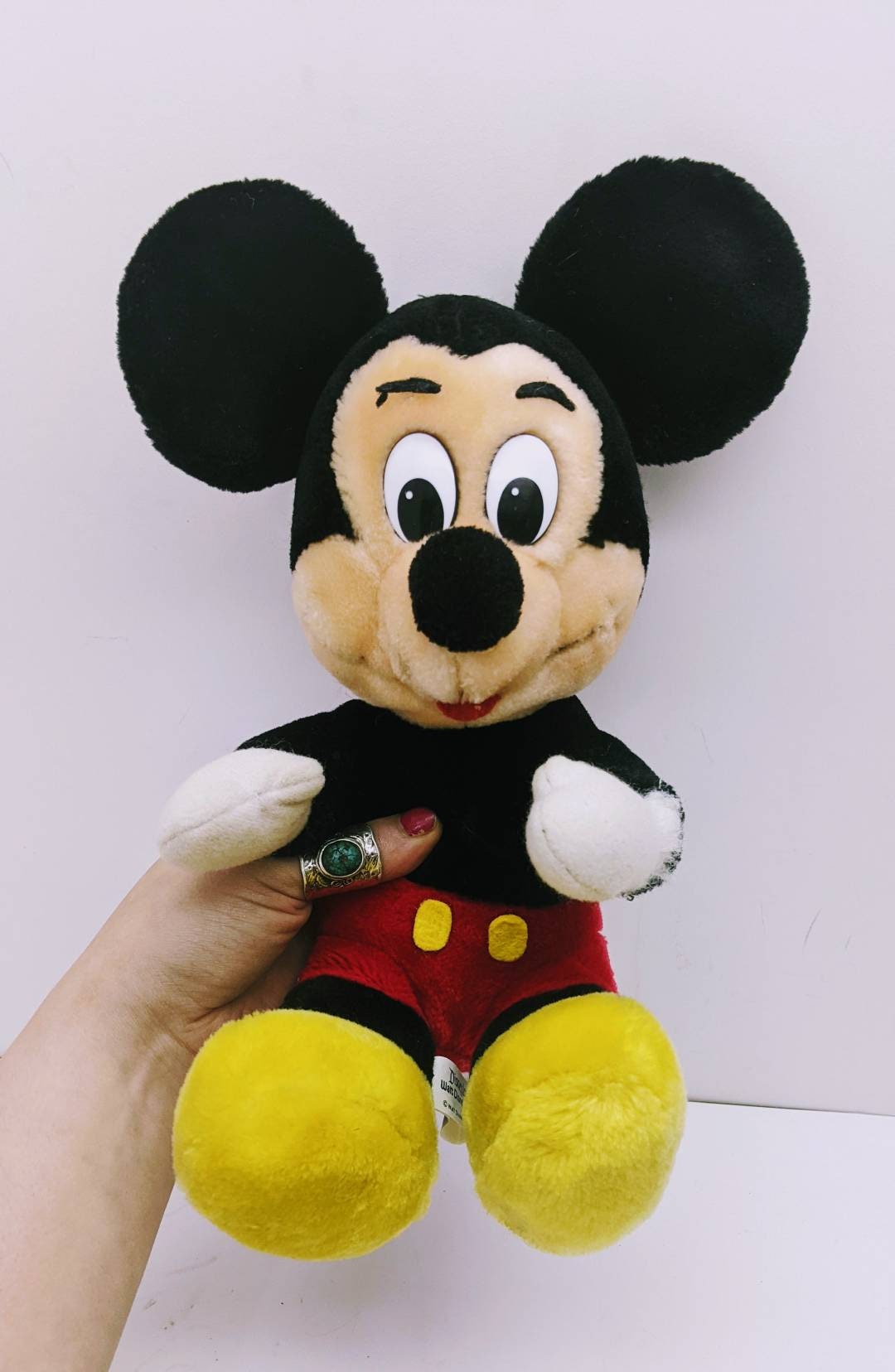 Vtg 1990 Disney's Mickey Mouse Plush Stuffed Animal Toy, Vintage ...