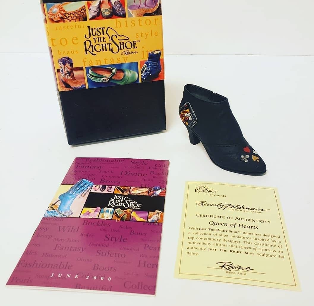 Vintage Just the Right Shoe Queen of Hearts by | Etsy