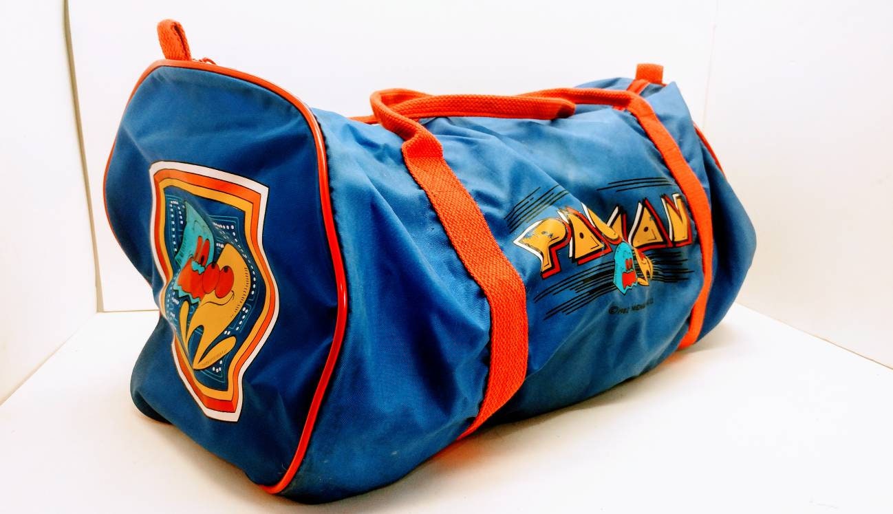 Vtg 1982 Pac Man Gym Bag/ Duffle bag Vintage Pacman Bag | Etsy