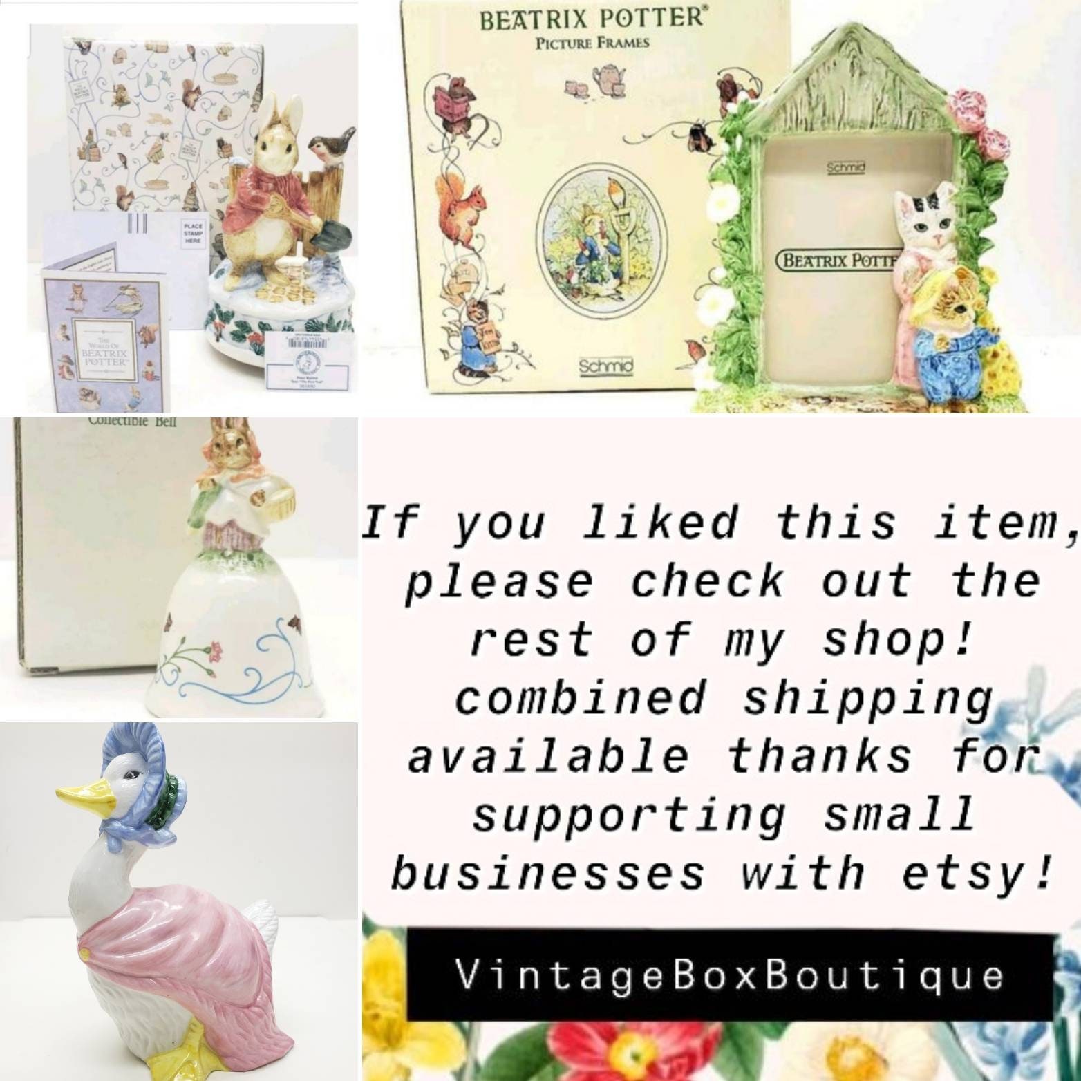 Vintage Retro 1990s Schmid Design Beatrix Potter Collectible - Etsy