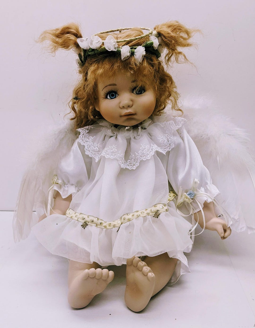 Vintage Katrina Porcelain Baby Angel Doll Collectible Porcelain Angel ...