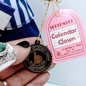 Back to School Kitchy Calendar Clown Doll, Vintage Brinn Calendar Doll ...