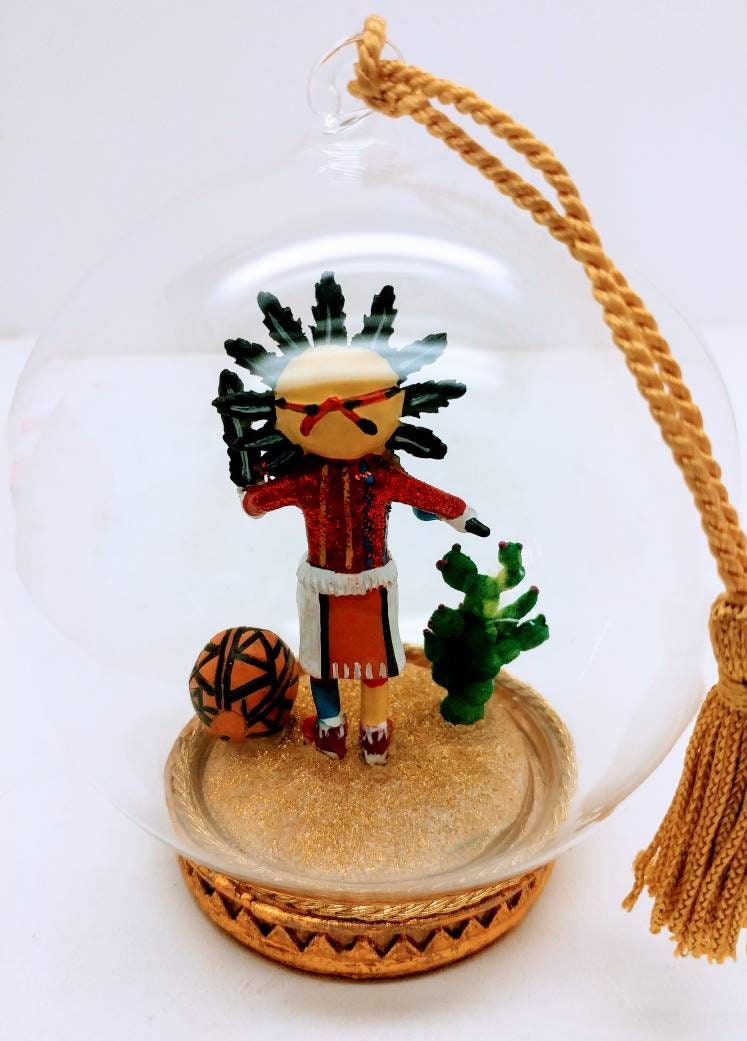 Flavia Milano Collectible Glass Memory Globe Native American - Etsy