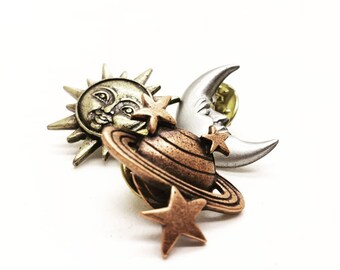 Smiling Sun Pin - Etsy