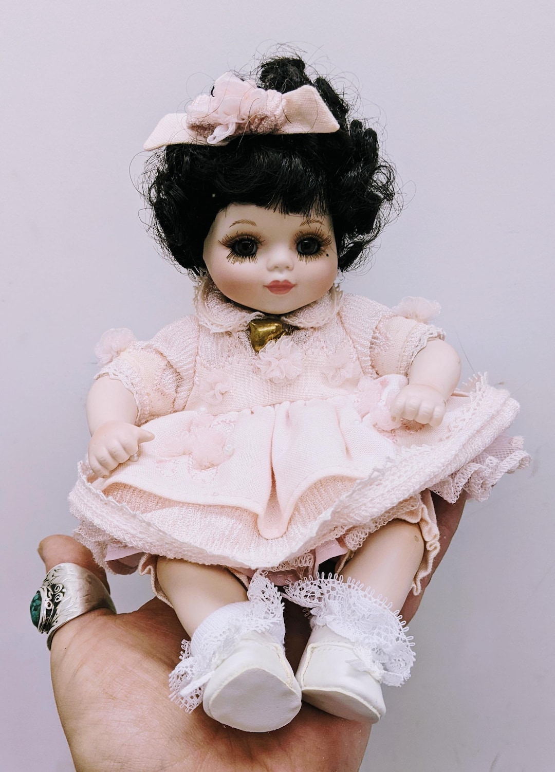 Adorable Marie Osmond Collectible Miniature Porcelain Doll Tiny Tots ...