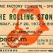 The Rolling Stones Ticket Stub Sticker 70s, 60s Vintage Retro Band Tour ...