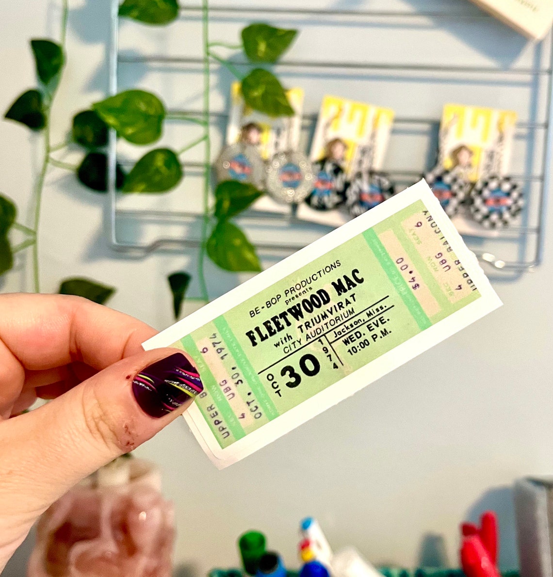 Fleetwood Mac Ticket Stub Sticker 70s 60s Vintage Retro - Etsy