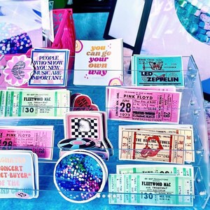 Pink Floyd Ticket Stub Sticker - 70s, 60s Vintage Retro, Light Show ...