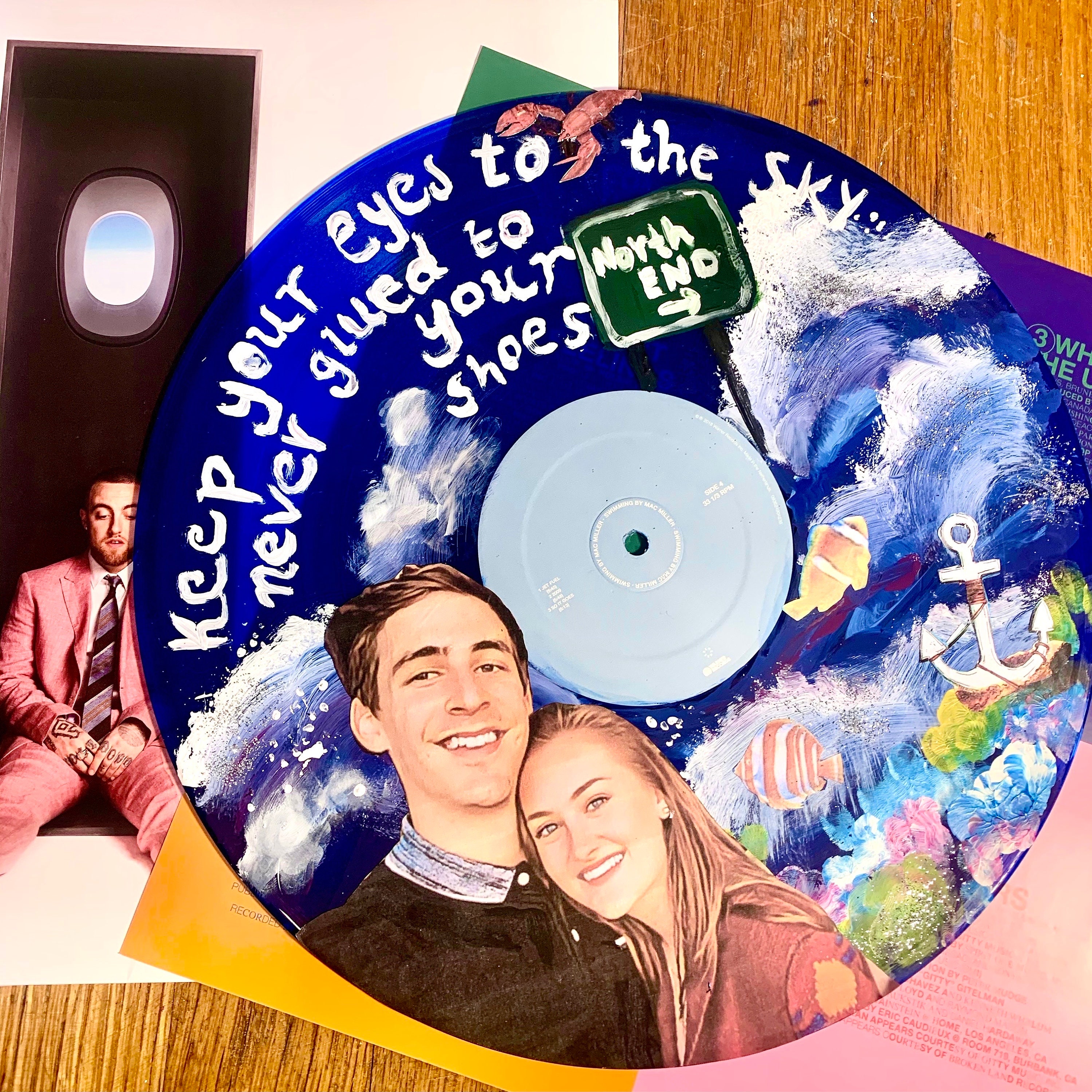 Custom Personalized VINYL RECORD Art Ft. Picture Your Fav Artist ...