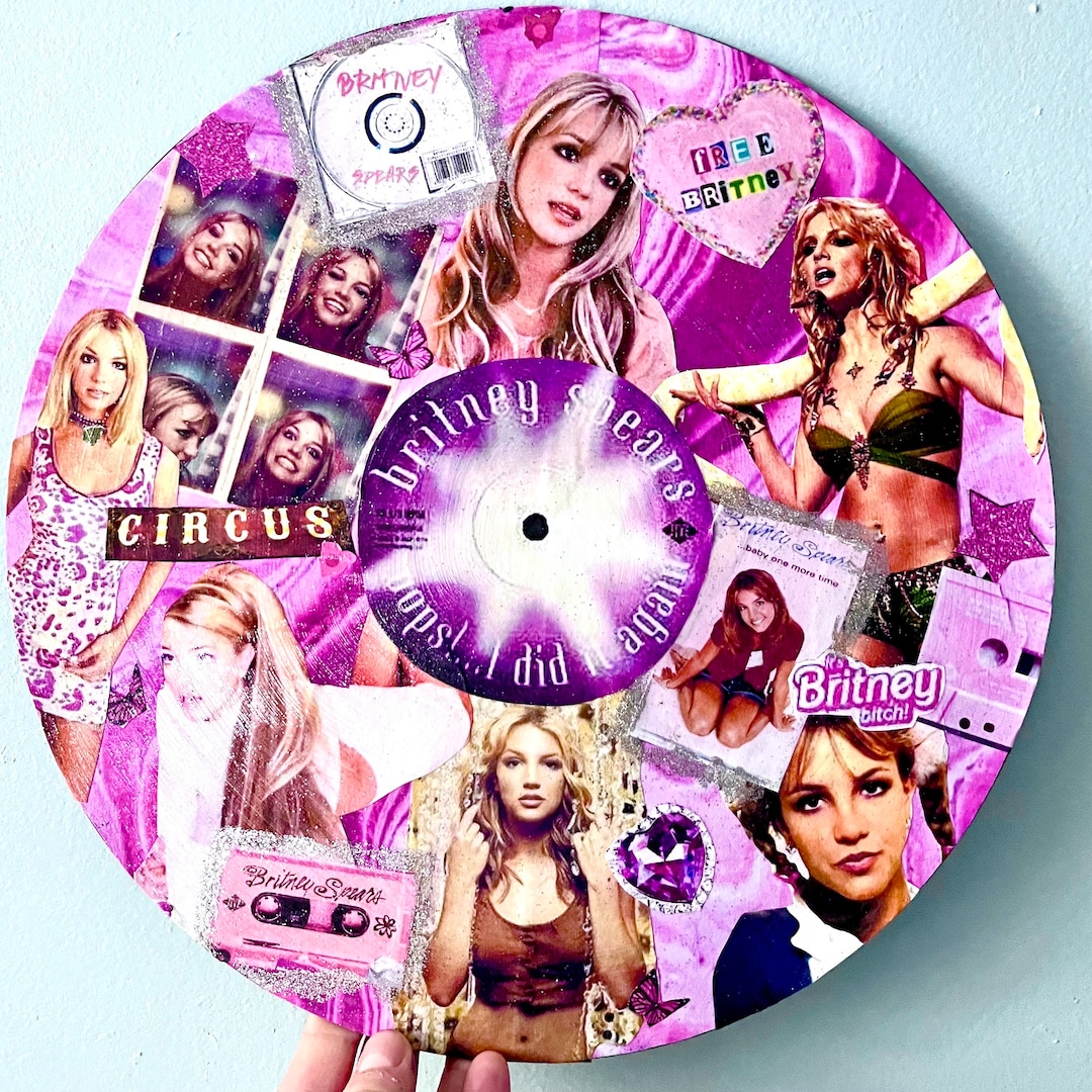 Britney Spears Vinyl Record Art Oops I Did It Again 90s 2000s Etsy