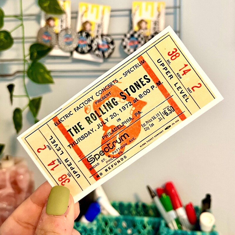 Rolling Stones Ticket Stub - Etsy