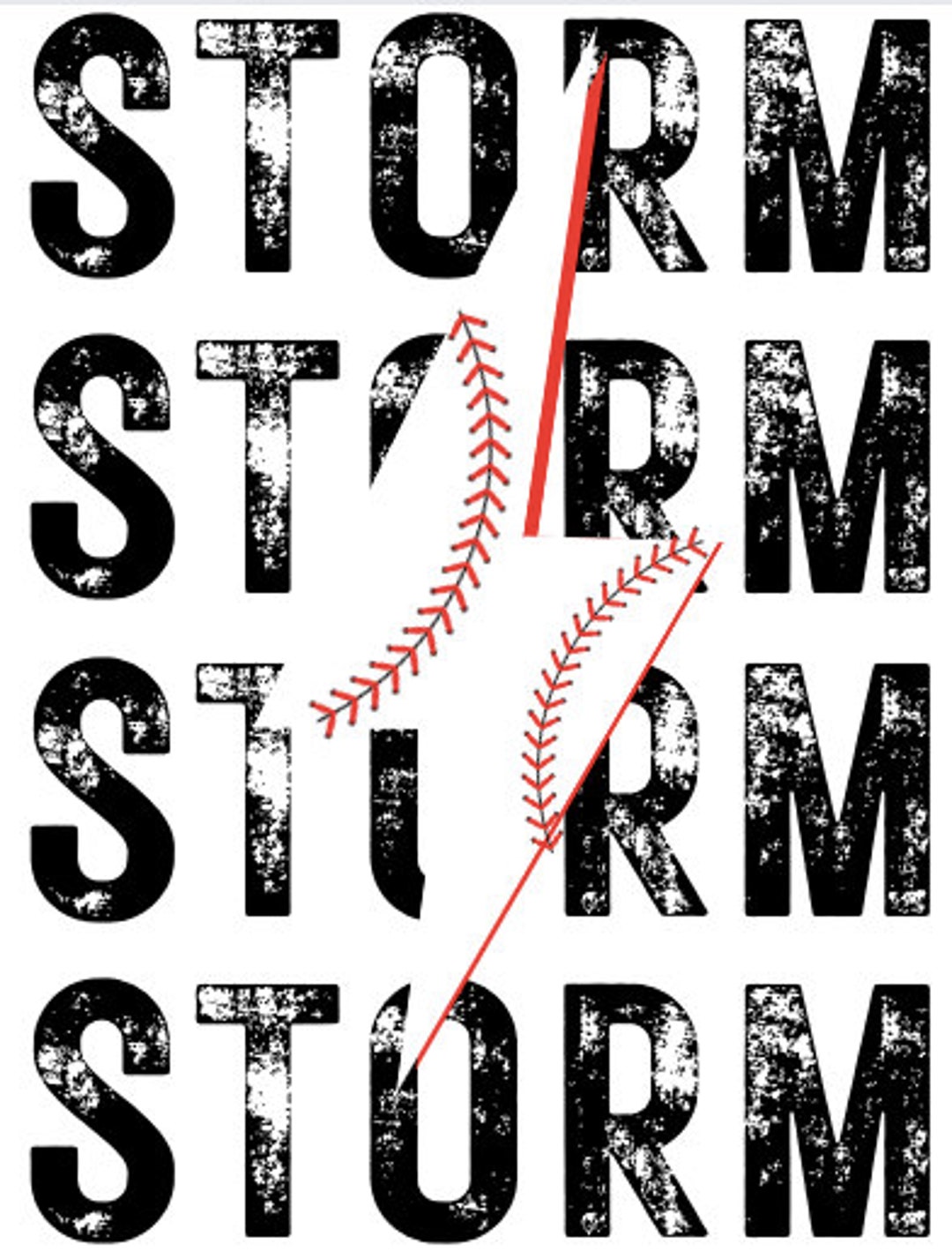 Distressed Storm Baseball, SVG and PNG Digital Downloads - Etsy