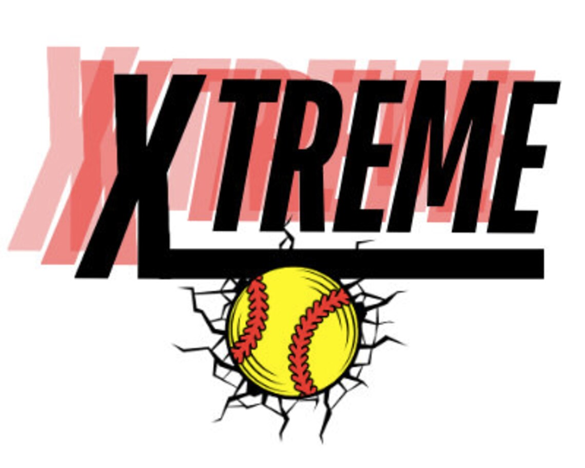 Xtreme Shattered Softball SVG, PNG - Etsy