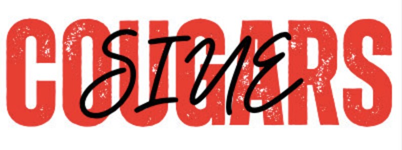 Cursive Bold SIUE Cougars, School Spirit, Team Spirit, School Pride ...