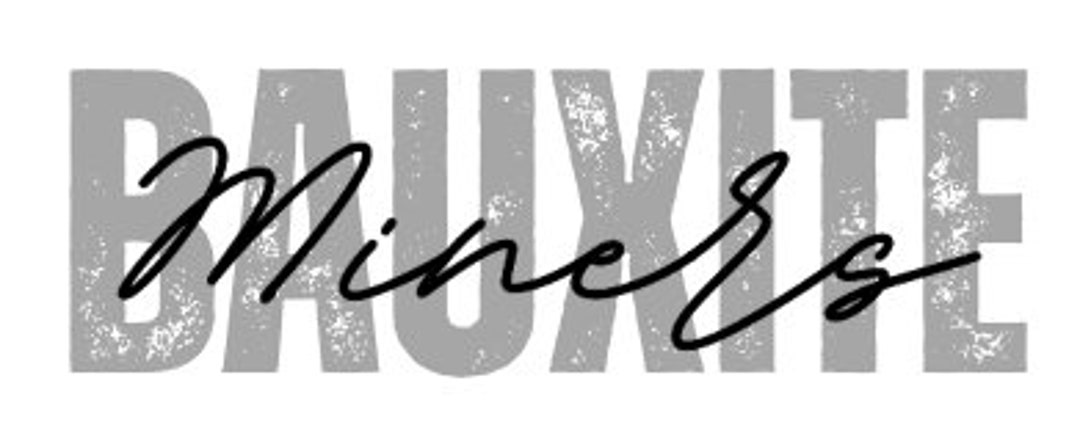 Bold Cursive Bauxite Miners SVG,PNG, Digital Files - Etsy