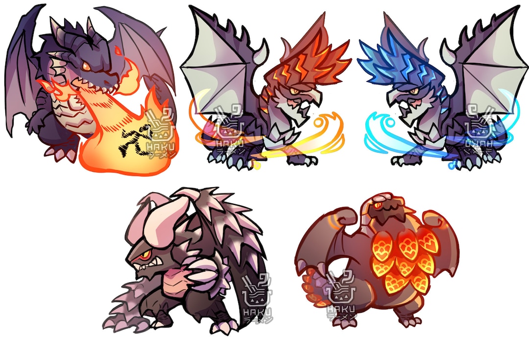 MH Monster Charms 02 - Etsy
