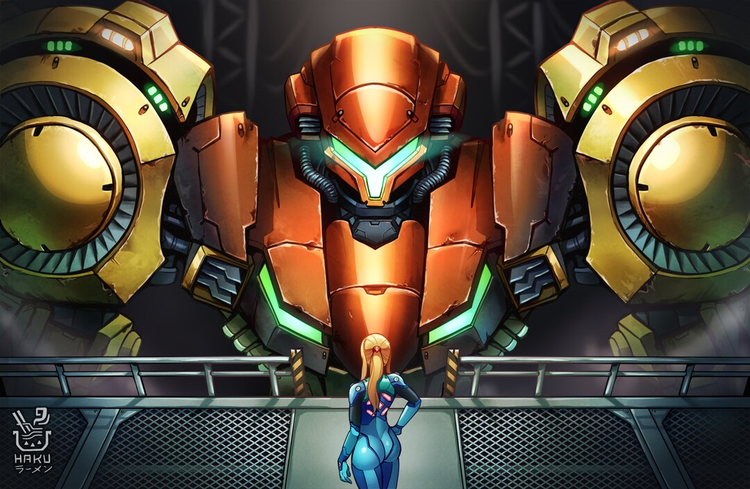 Metroid Mecha Print - Etsy