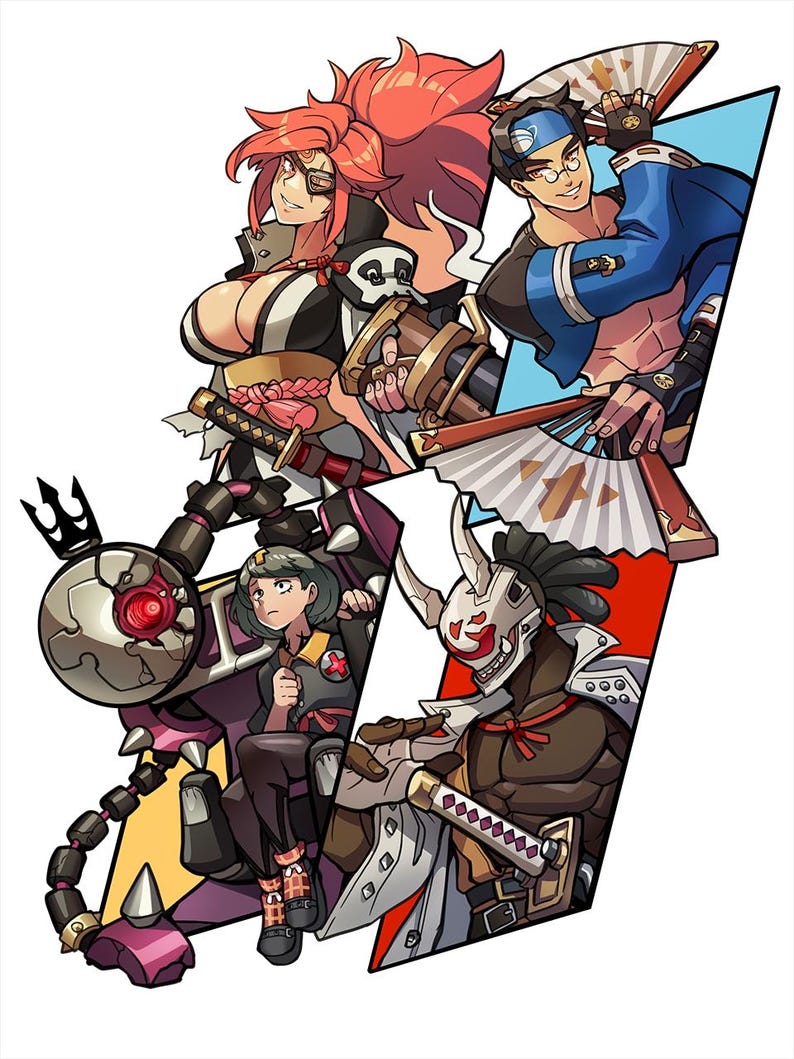 Guilty Gear Character Select Stickers - Etsy