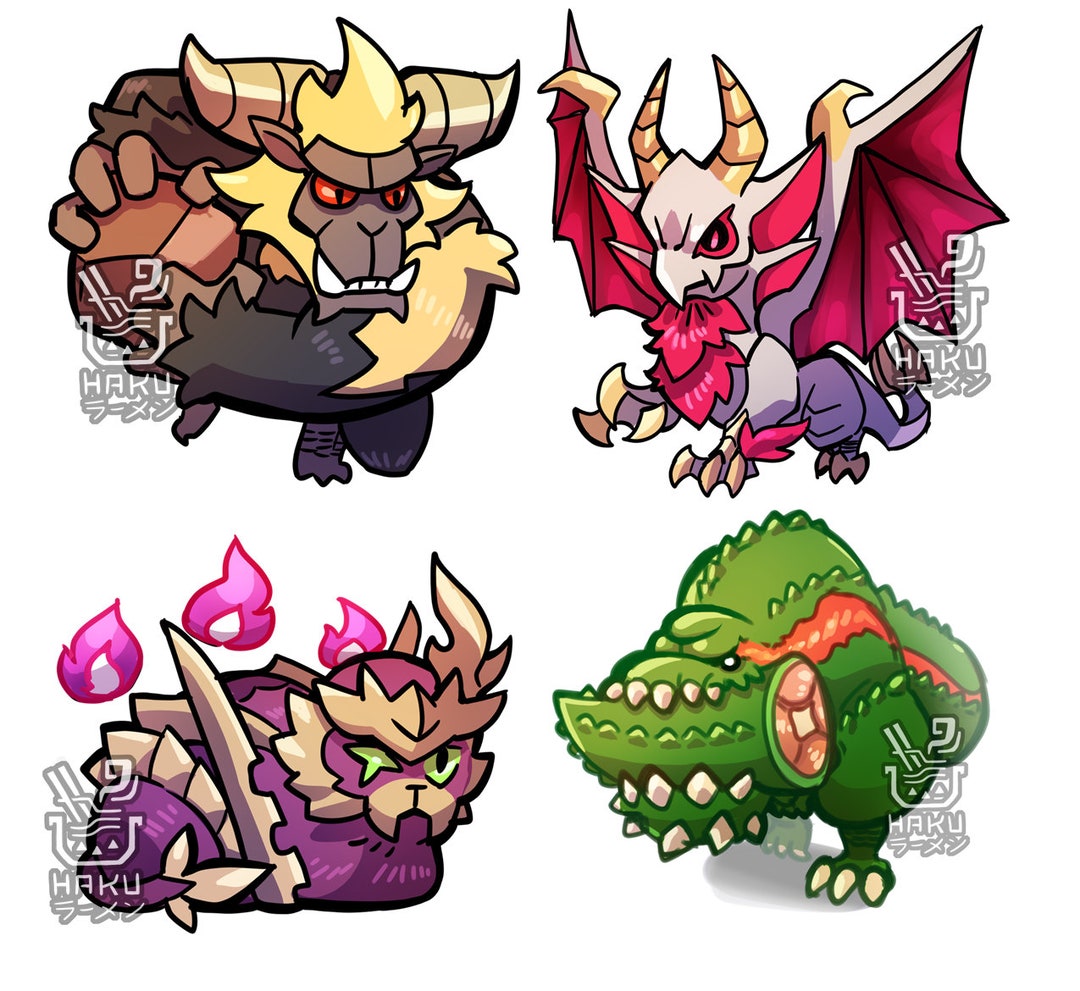 MH Monster Chibi Charms - Etsy