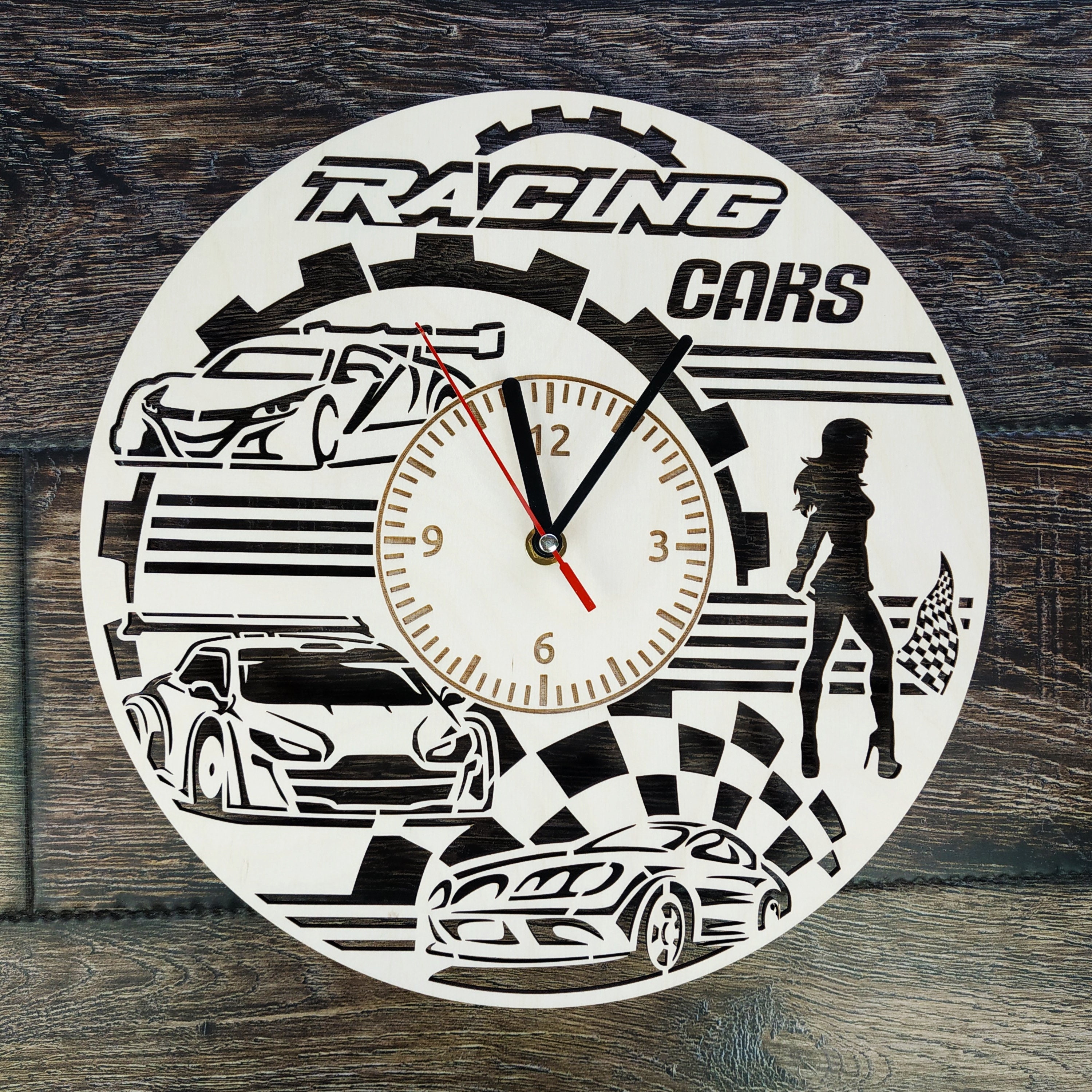 Racing Wall Clock at Tyson Macgillivray blog