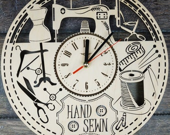 Sewing Room Clock - Etsy