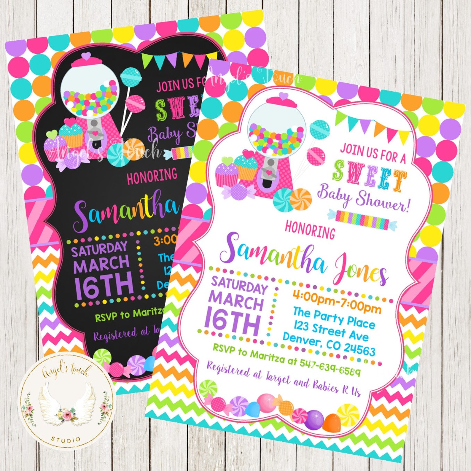 Candyland Baby Shower Invitation, Candyland Baby Shower Invitation ...