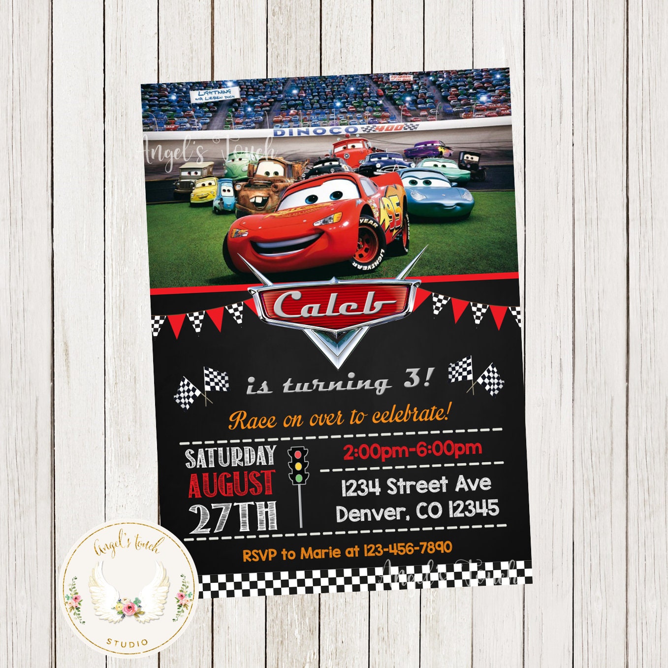 Cars Birthday Invitation, Cars Party Invitation, Cars Birthday Bash ...