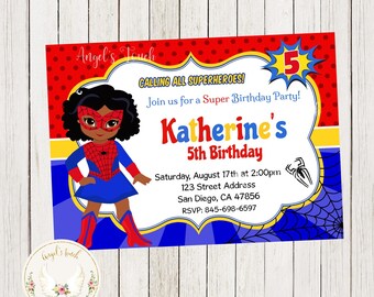 Spider Girl Birthday | Etsy