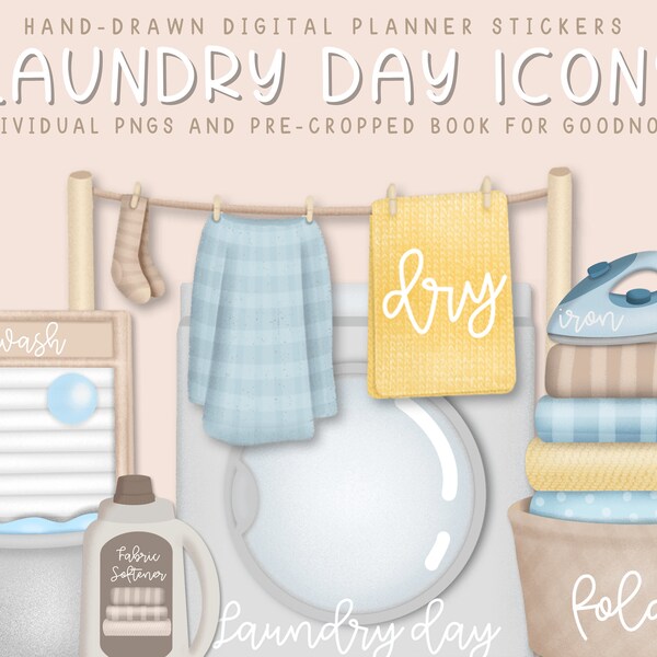 Laundry Stickers - Etsy