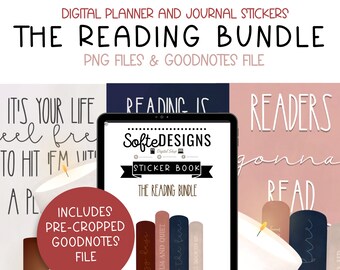 Goodnotes Stickers Reading - Etsy