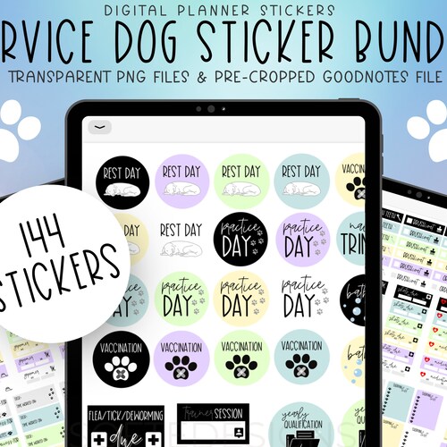 Digital Service Dog Planner - Etsy
