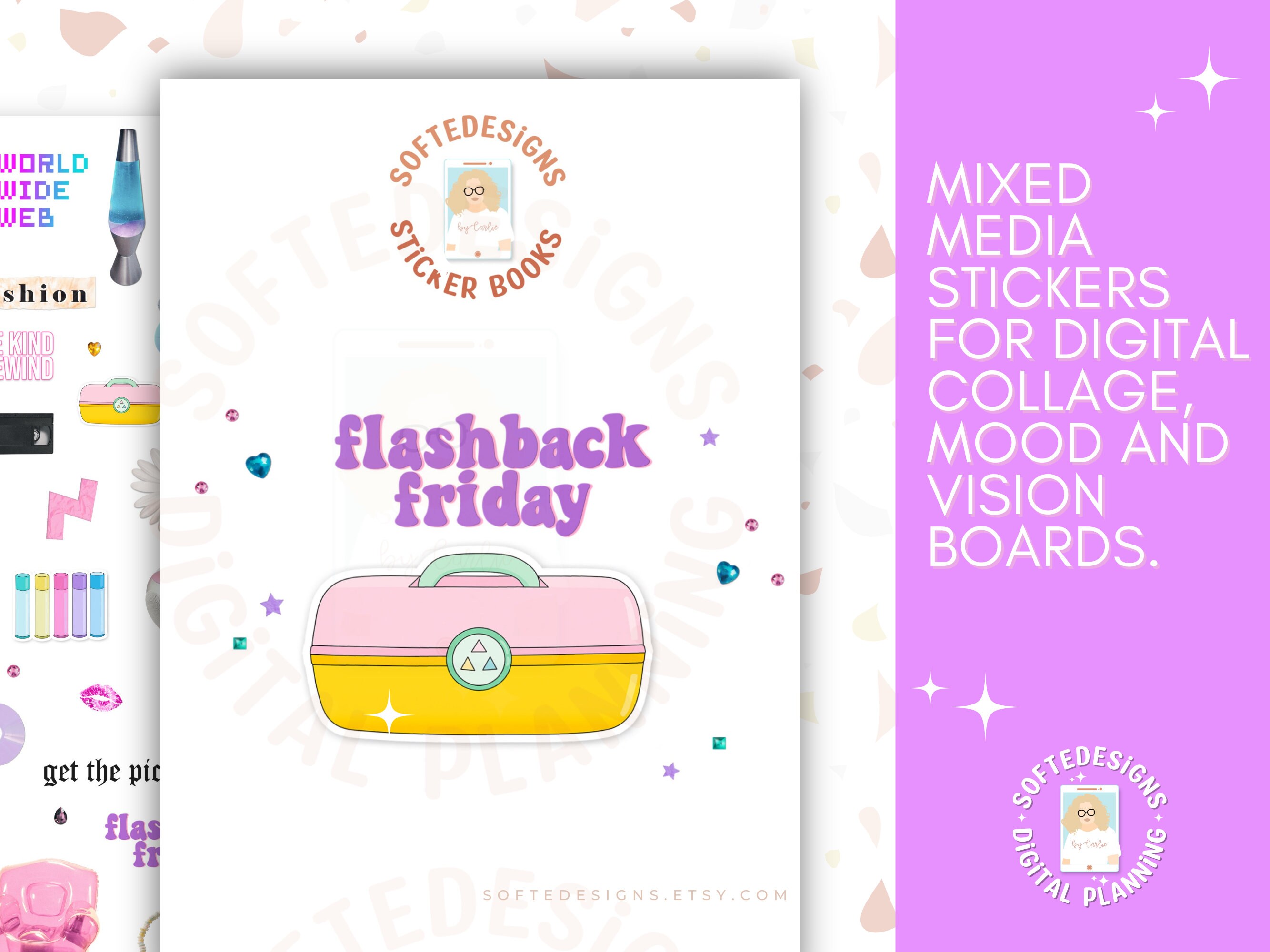 90's Goodnotes Stickers Y2K Vision Board Digital Sticker - Etsy Australia