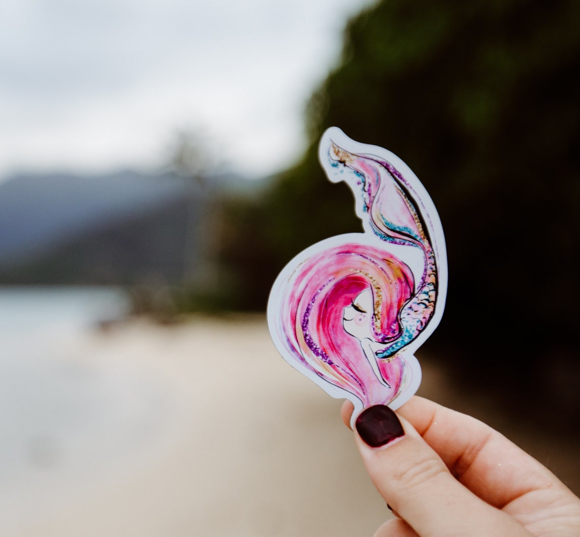 Amelia Mermaid Girl Decal Under the Sea Hawaii Waterproof - Etsy