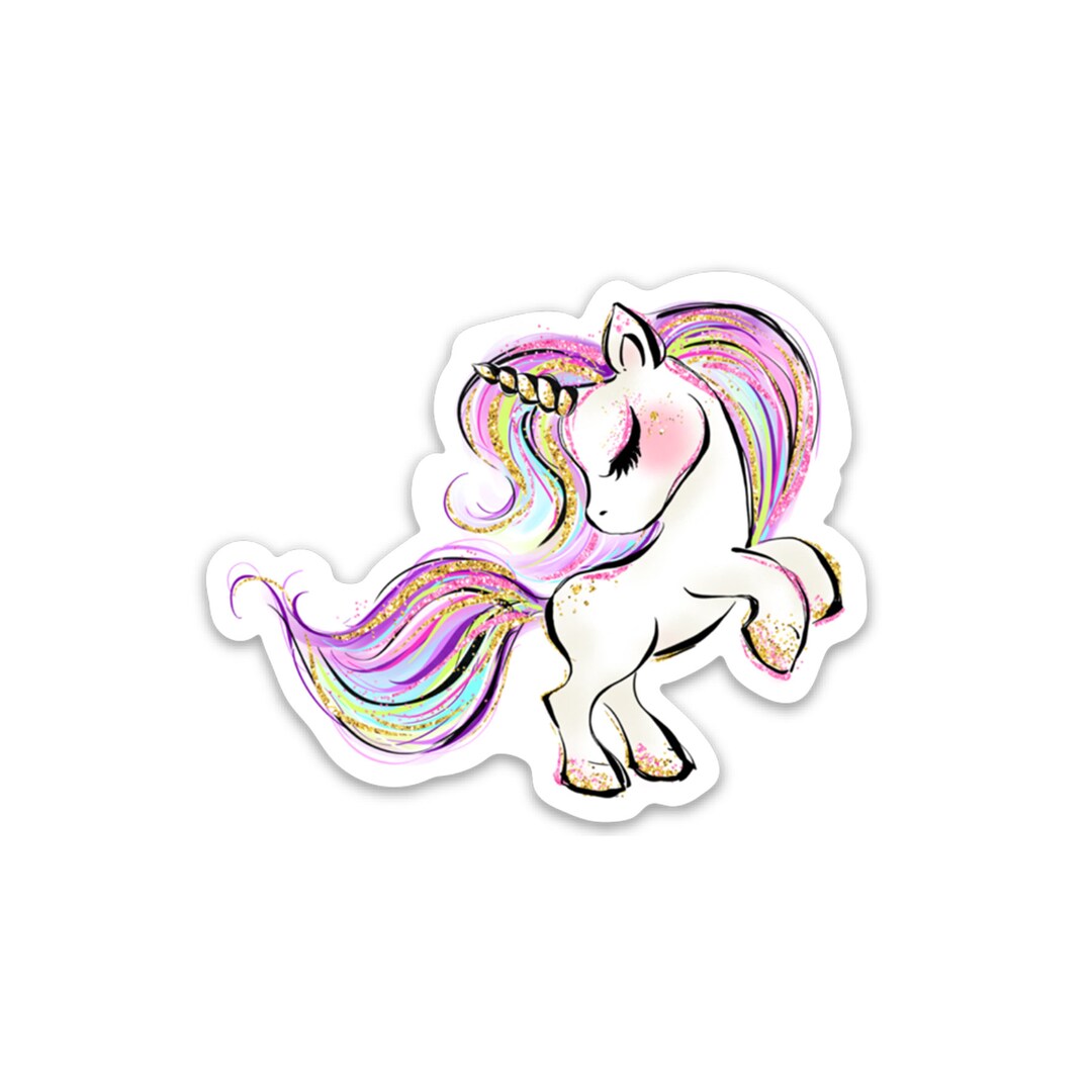 Cute Unicorn Decal Decal Hydroflask Decal Waterproof Magical Vinyl ...