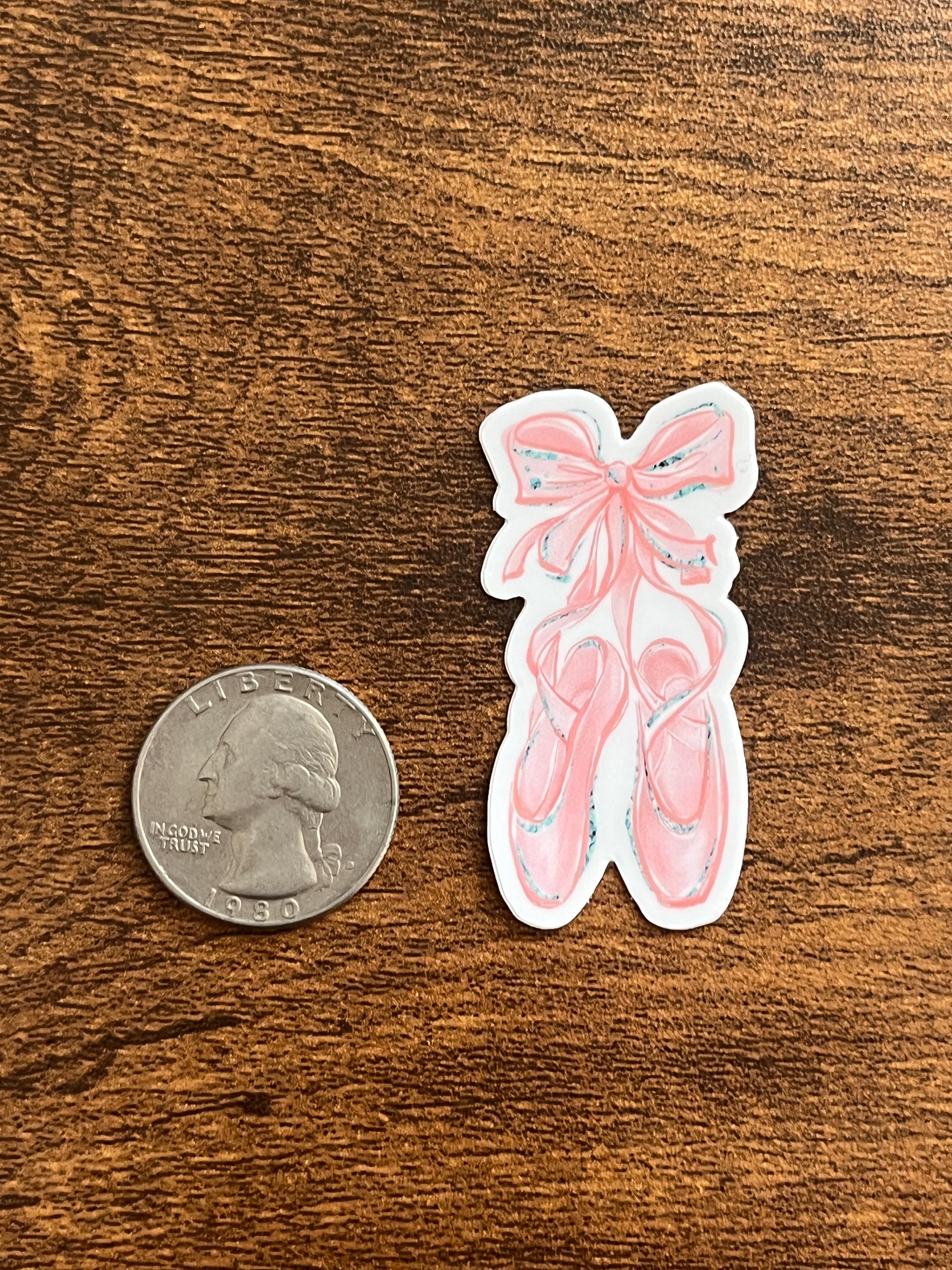 Brown-haired Ballerina Decal + Ballet Shoes Sticker Set – Waterproof ...