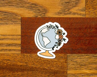 Globe Decal | Etsy
