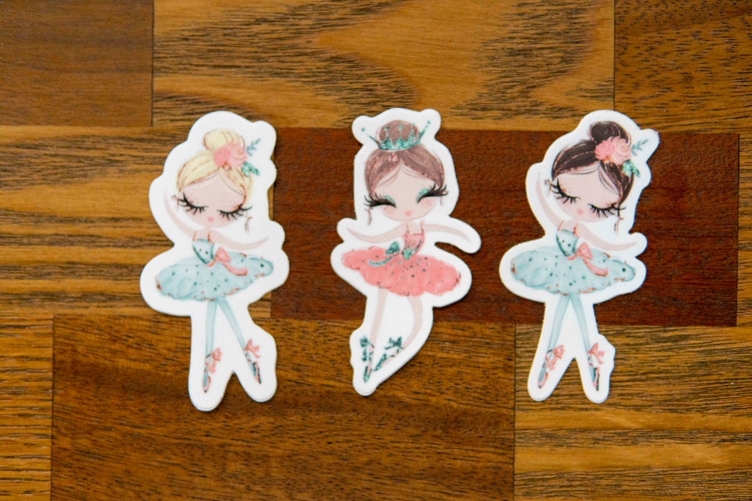 Ballerina Vinyl Decal Set – Waterproof Ballet Dancer Stickers - Etsy
