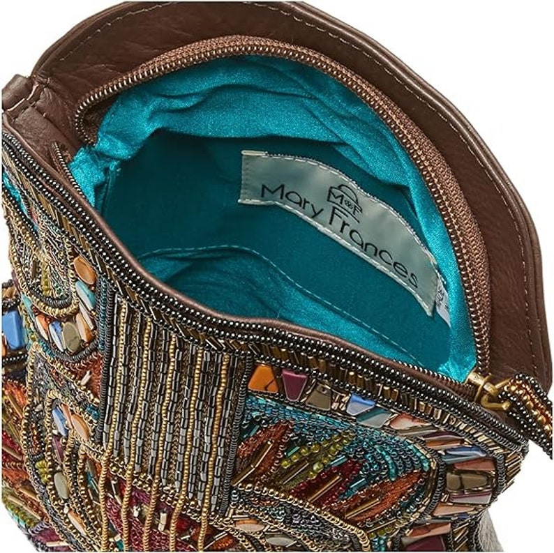 NWT Brand New Mary Frances Good Vibes Only Guitar Beaded Crossbody ...