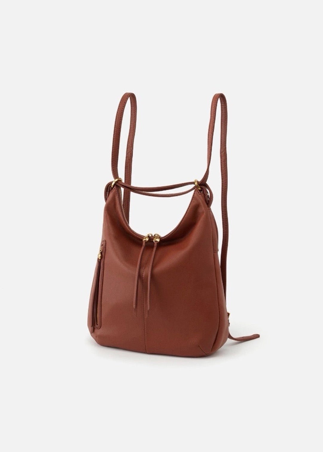 NWT Brand New Hobo Merrin Convertible Backpack Toffee Women Bag Retired ...