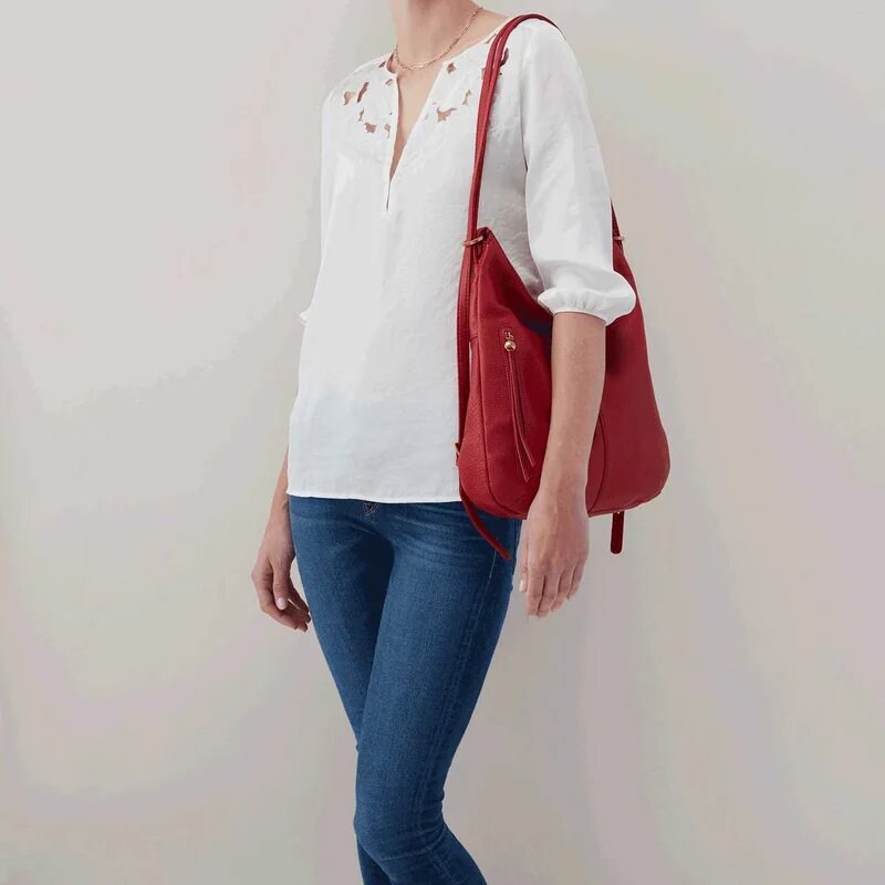 NWT Brand New Hobo Merrin Convertible Backpack Scarlet Women Bag ...