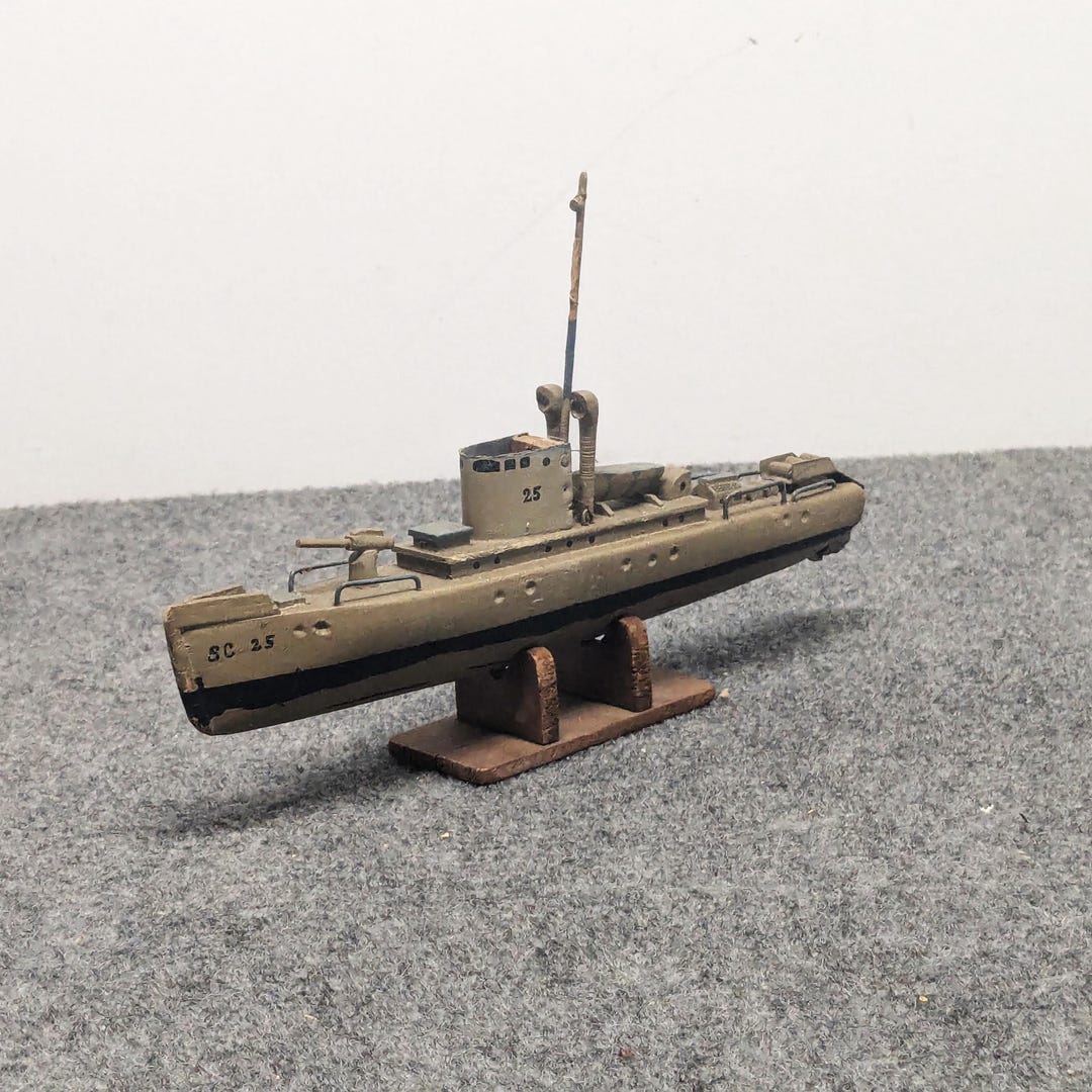 Wooden Ship Model of USS SC 25 Sub Chaser From WWI From the Famed ...